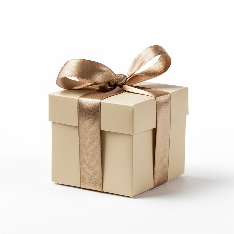PNG Biege gift box ribbon | Free PNG - rawpixel