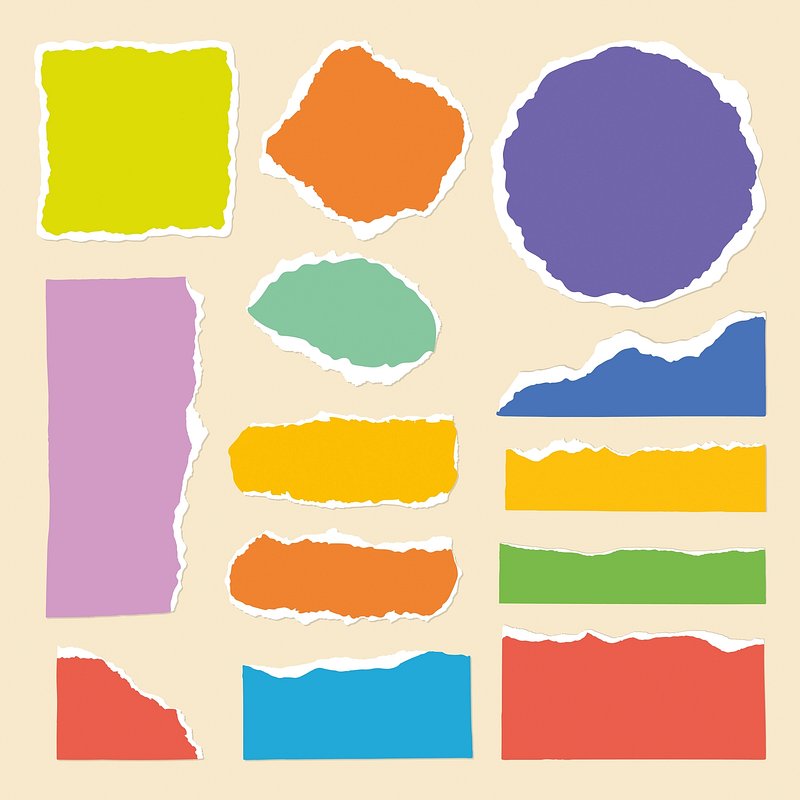 PNG Torn paper shapes collection | Free PNG - rawpixel