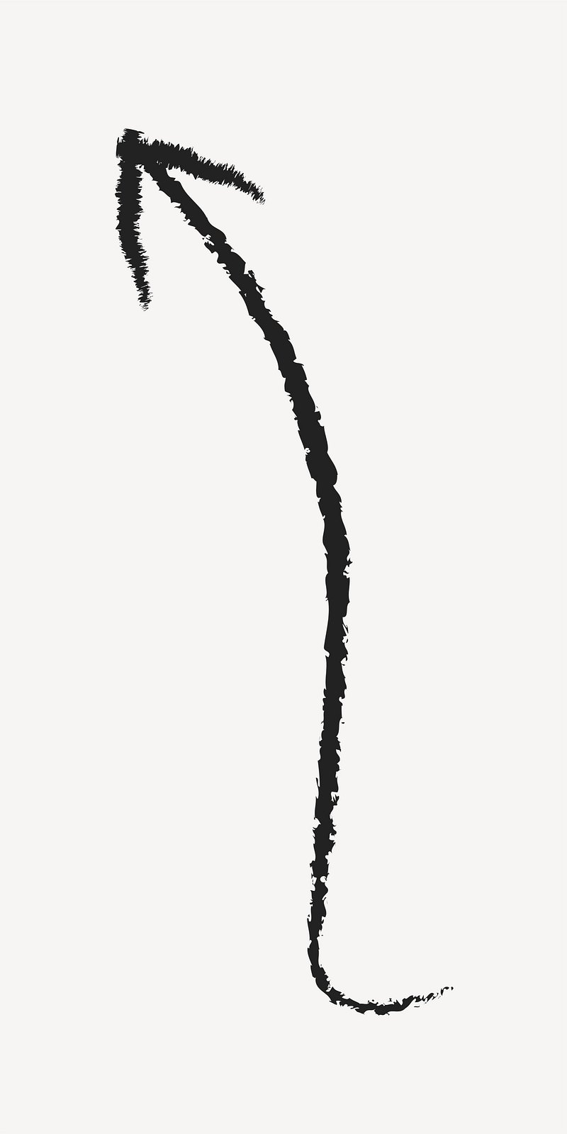 Curved arrow textured design, element | Free Vector - rawpixel