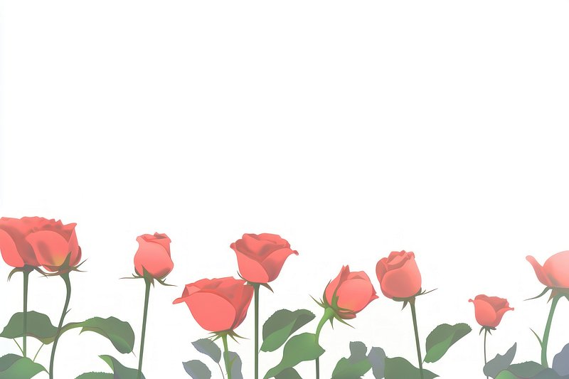 Red Rose Border PNG Images | Free Photos, PNG Stickers, Wallpapers ...