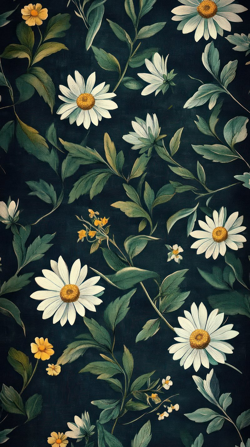 Vintage Daisy Wallpaper Images | Free Photos, PNG Stickers, Wallpapers ...