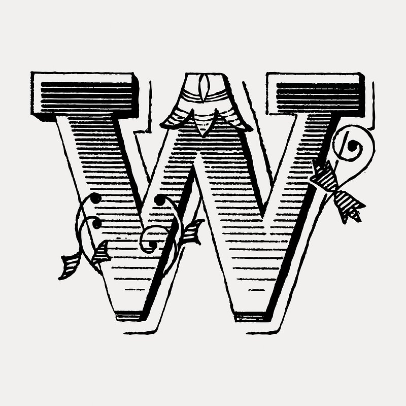 Black+and+w Letter Font Art Images | Download Free Design Resources on ...