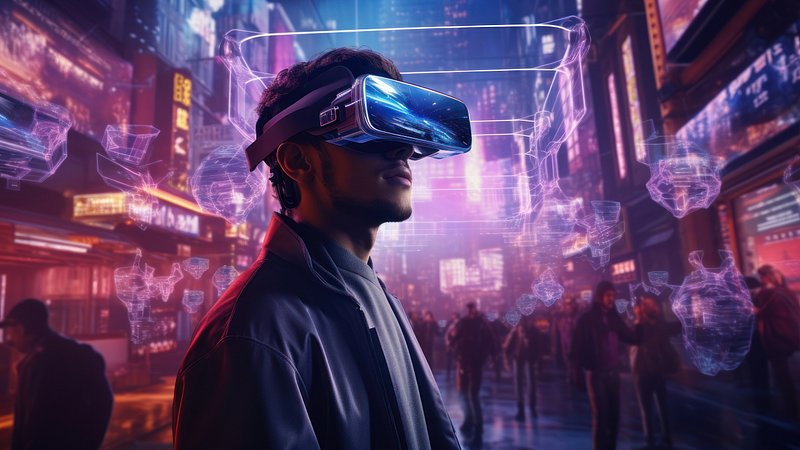 Metaverse purple portrait light. | Premium Photo - rawpixel