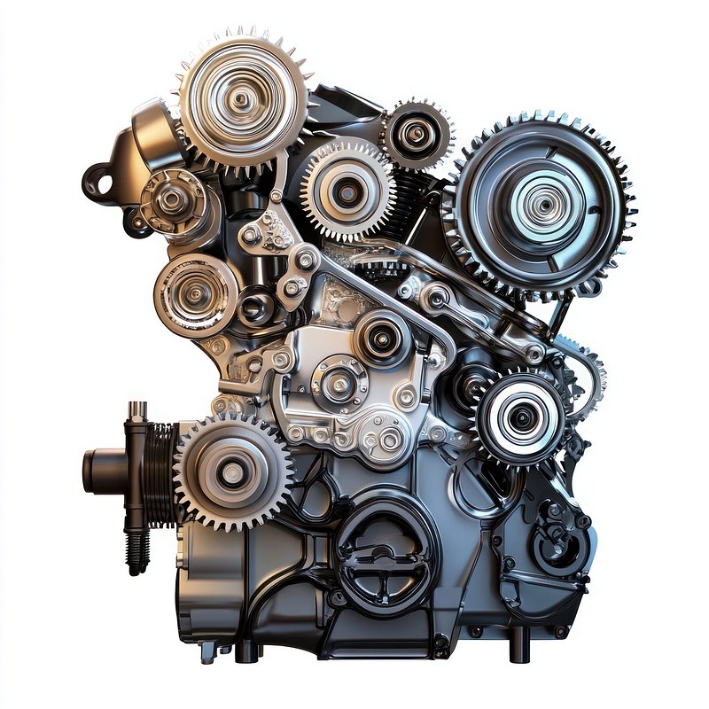Engine cross-section detailed parts engineering | Free Photo - rawpixel