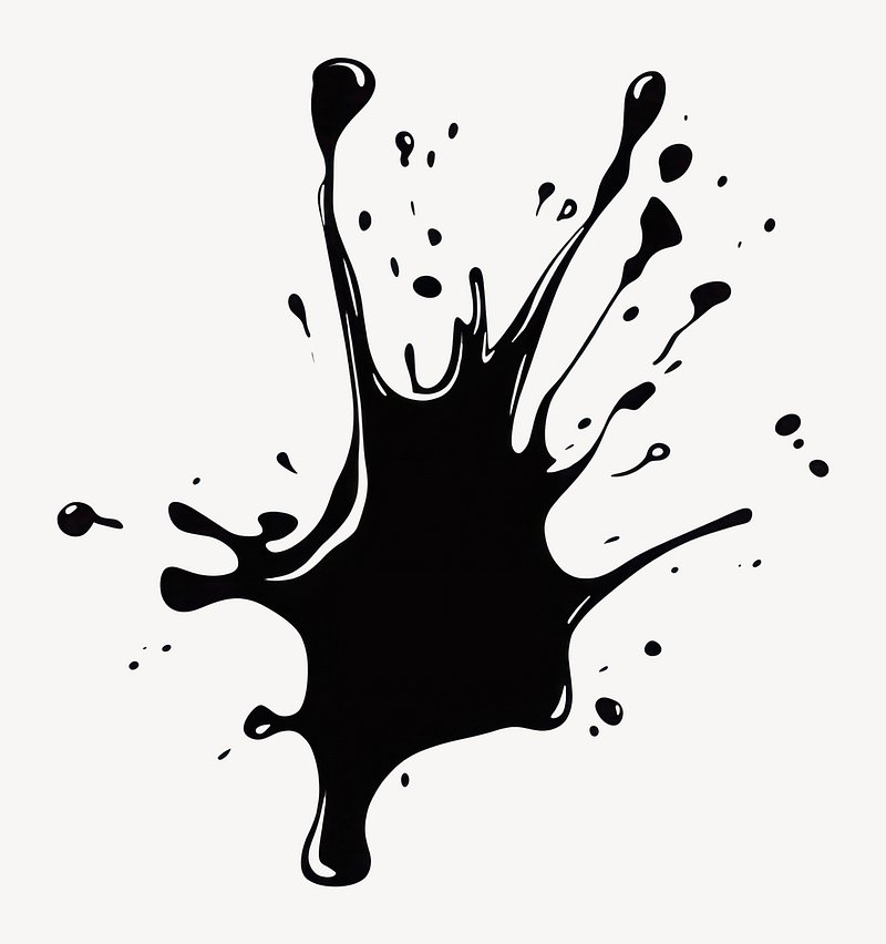 Ink splash silhouette black expression | Free Vector - rawpixel