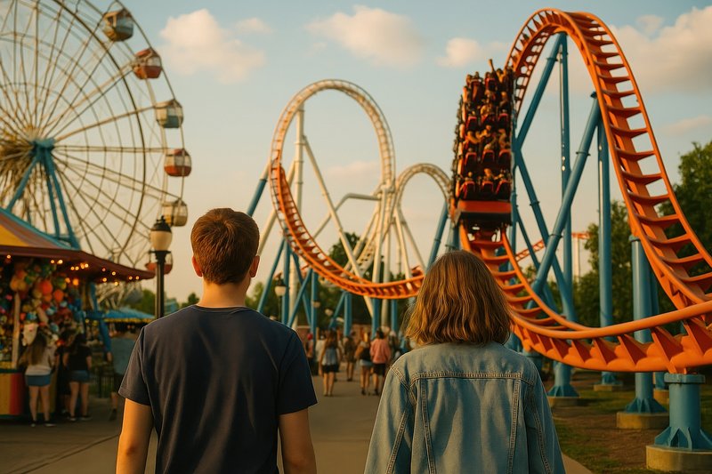 Bear enjoying roller coaster ride | Free Photo - rawpixel