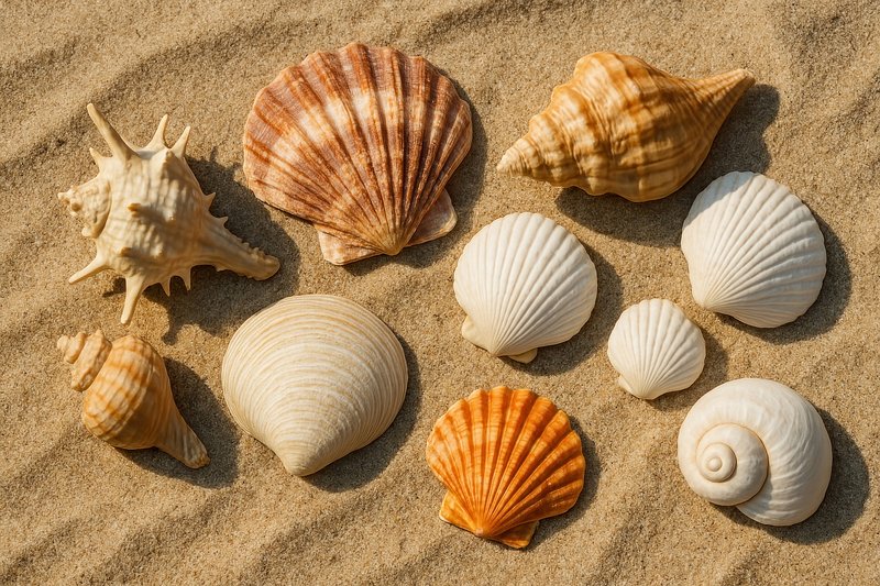 Colorful seashells on sand | Free Photo - rawpixel