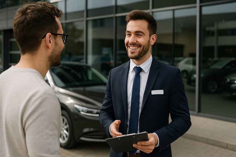Car dealership customer interaction. | Free Photo - rawpixel