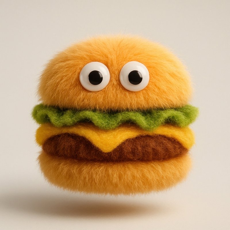 PNG Fuzzy burger googly eyes | Free PNG - rawpixel