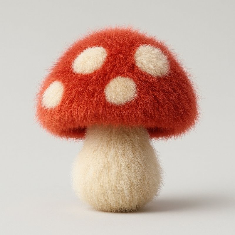 PNG Cute fuzzy mushroom character | Free PNG - rawpixel
