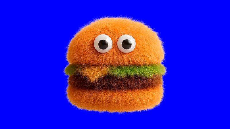 PNG Fuzzy burger googly eyes | Free PNG - rawpixel