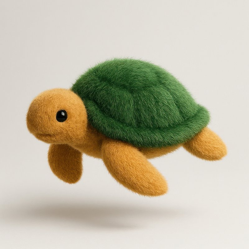 PNG Cute fluffy turtle illustration | Free PNG - rawpixel