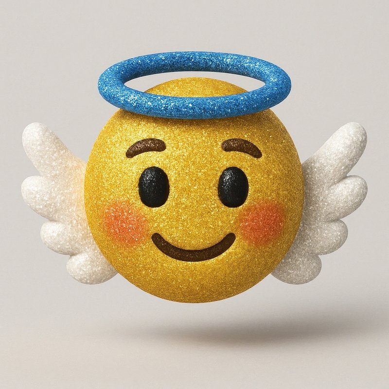 PNG Cute angel emoji sculpture | Free PNG - rawpixel