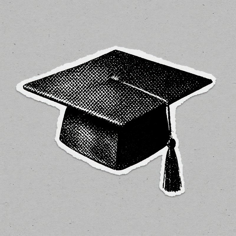 PNG Vintage academic cap illustration | Free PNG - rawpixel