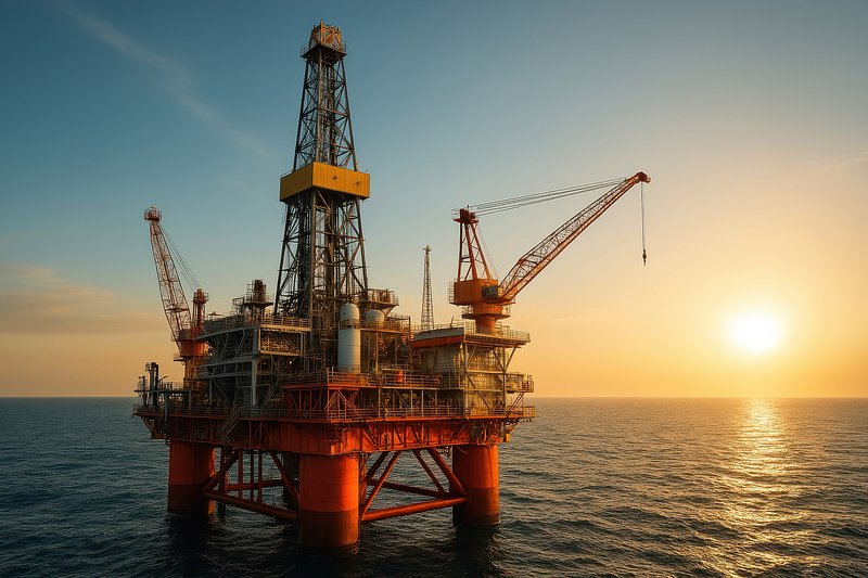 Offshore Cranes Sea Construction Sunset Images | Free Photos, PNG ...