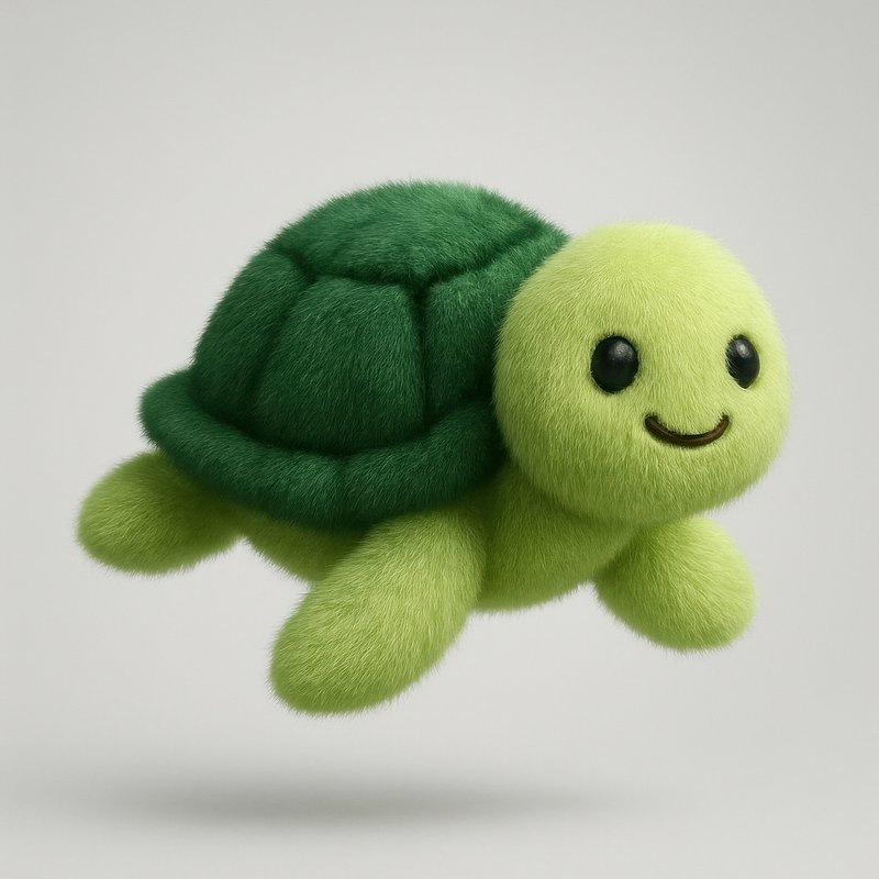 PNG Cute fluffy turtle illustration | Free PNG - rawpixel