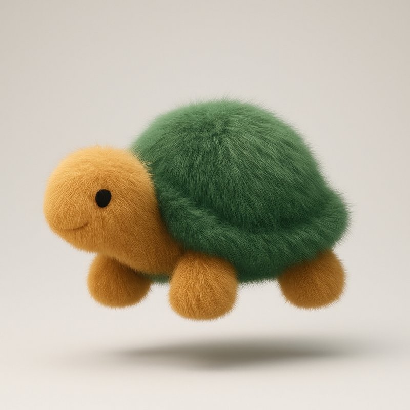 PNG Cute fluffy turtle illustration | Free PNG - rawpixel