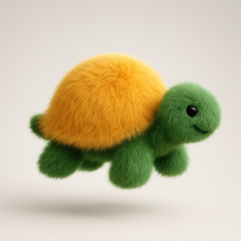 PNG Cute fluffy turtle illustration | Free PNG - rawpixel