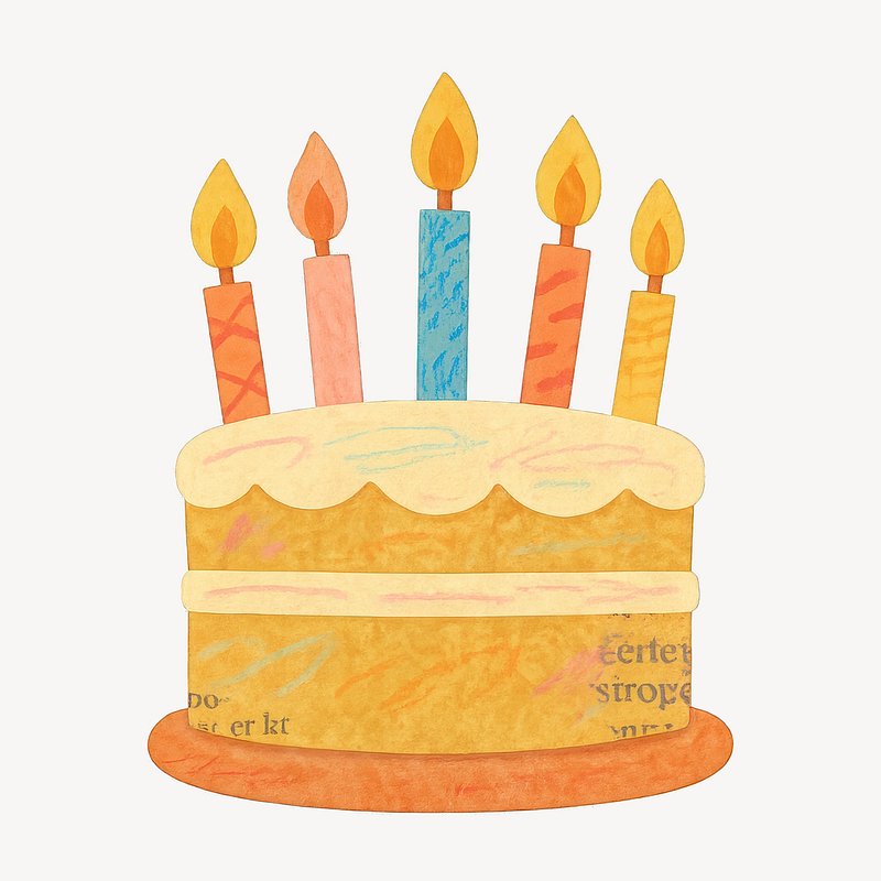 Books And Candles Cute Birthday Dessert Images | Free Photos, PNG ...
