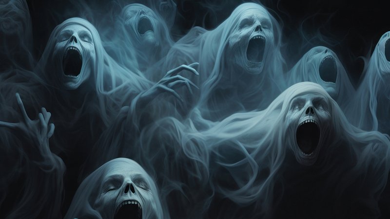 PNG ghost element set, transparent | Premium PNG - rawpixel