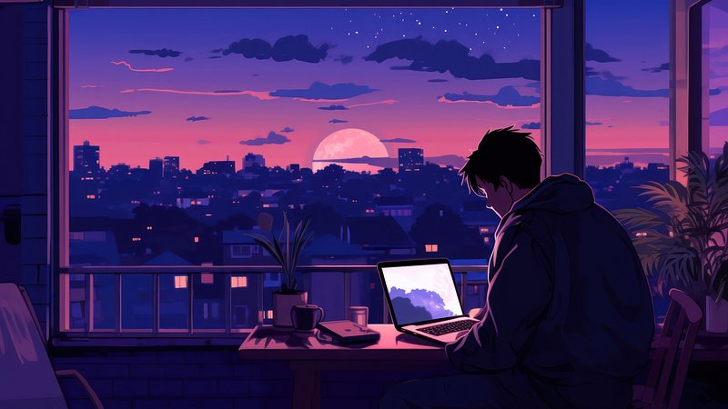 Lofi+drawing+wallpaper Japanese Sunset Images | Free Photos, PNG ...