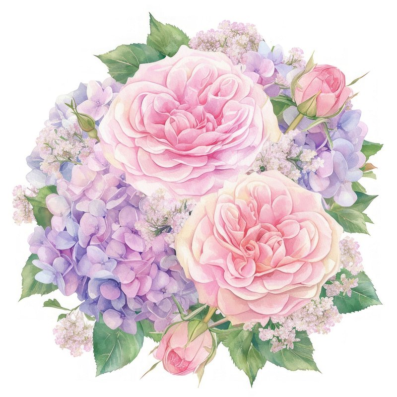 Pastel coquette orange pink bouquet | Free Photo Illustration - rawpixel