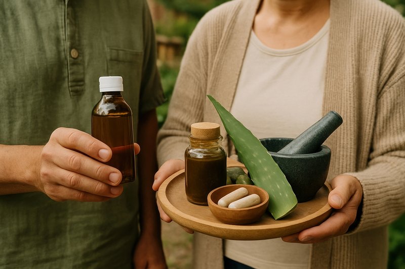 Traditional Ayurvedic healing ingredients displayed | Free Photo - rawpixel