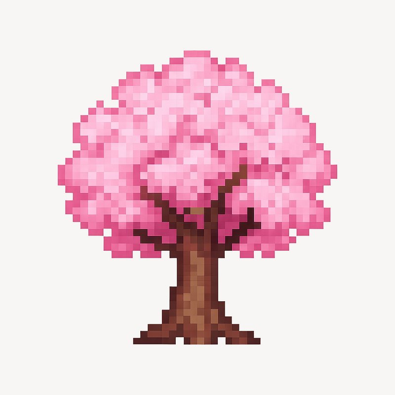 Cherry Blossom Pixel Background Images | Free Photos, PNG Stickers ...