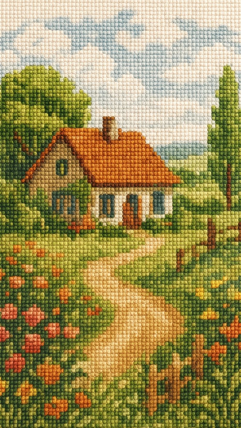 House+cross-stitch+pattern Cross Images | Free Photos, PNG Stickers ...