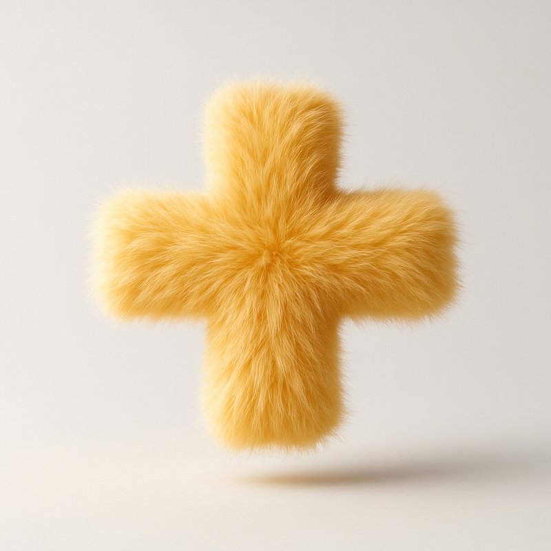 PNG Furry cube cross design | Free PNG - rawpixel