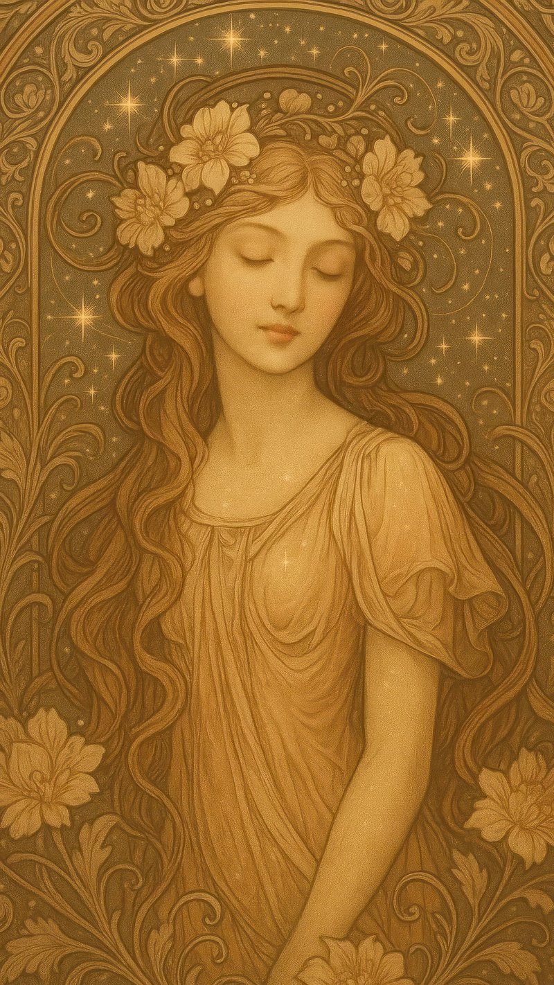 Ethereal floral goddess art | Free Photo Illustration - rawpixel