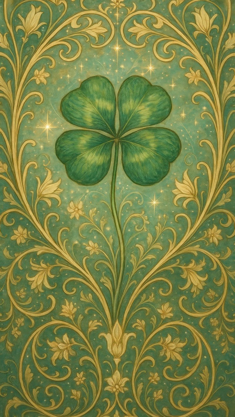 Four-leaf+clover+wallpaper Design Images | Free Photos, PNG Stickers ...