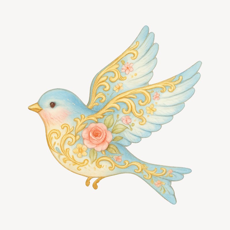 PNG Elegant floral fish illustration | Free PNG - rawpixel