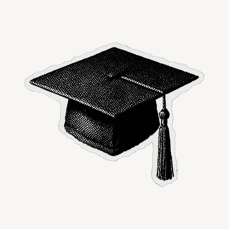 PNG Vintage academic cap illustration | Free PNG - rawpixel