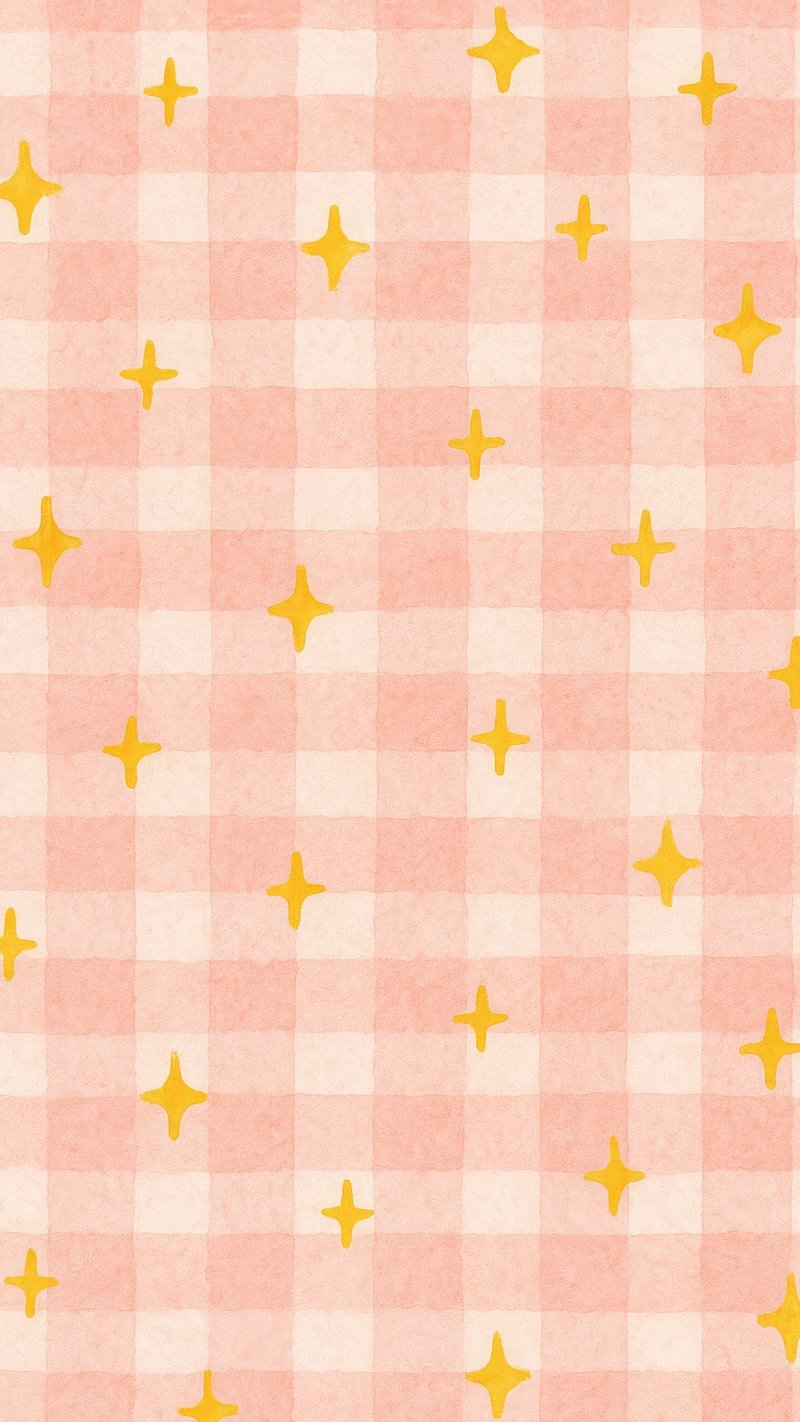 Playful stars on checkered background | Free Photo Illustration - rawpixel