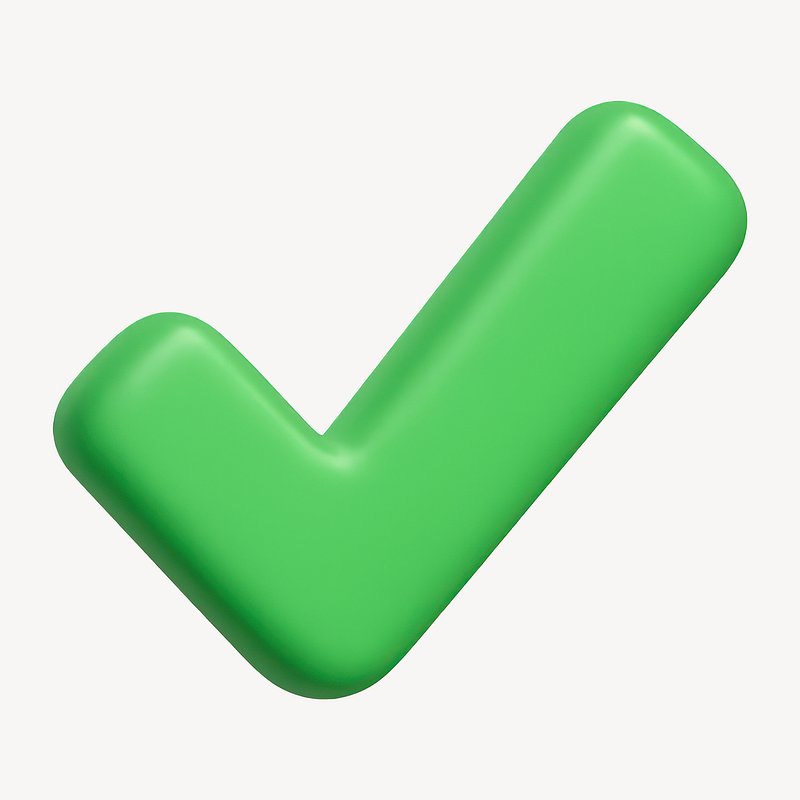 Green checkmark symbol illustration | Free Photo Illustration - rawpixel