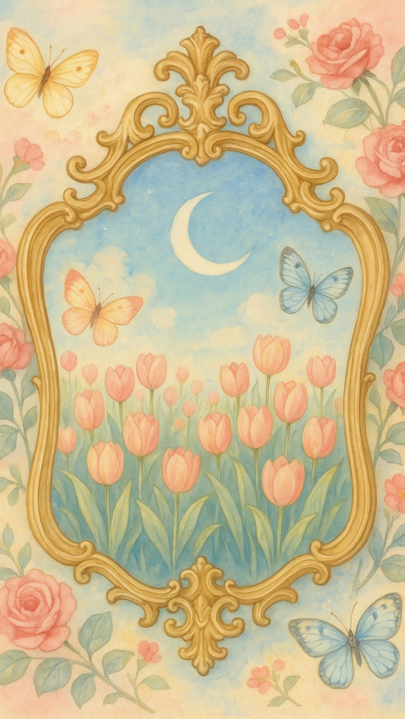 Tulips Phone Wallpaper Drawings Art Images | Free Photos, PNG Stickers ...