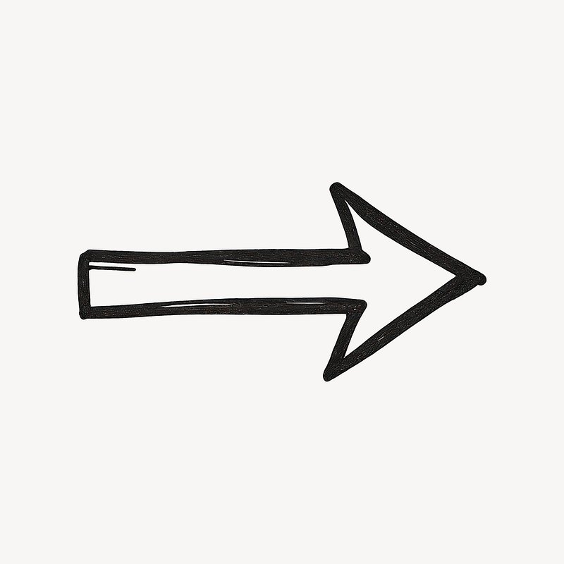 PNG Hand-drawn black arrow illustration | Free PNG - rawpixel