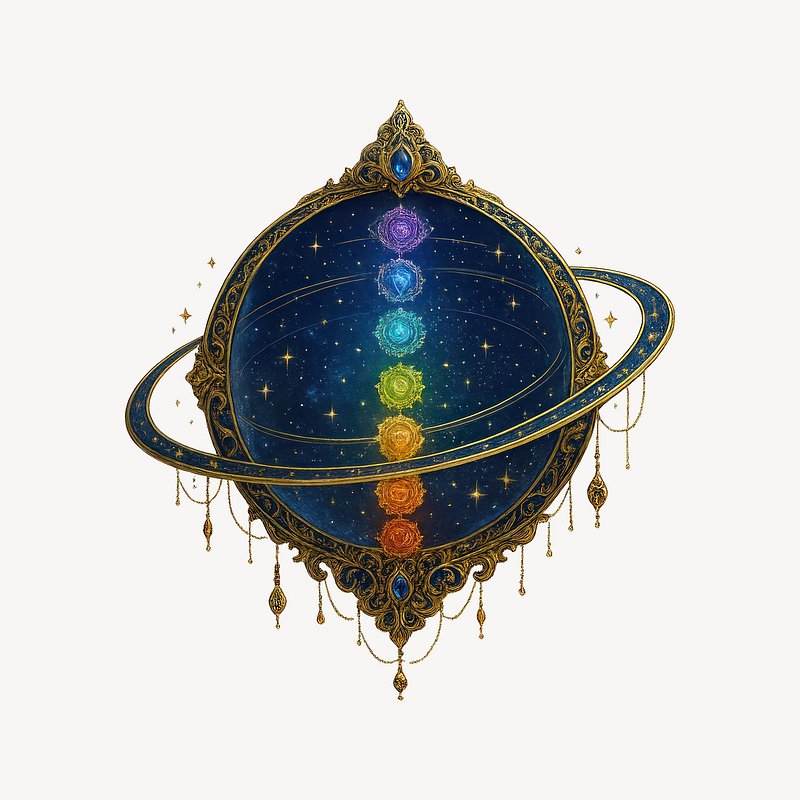Chakra alignment cosmic energy wallpaper | Free Photo Illustration ...