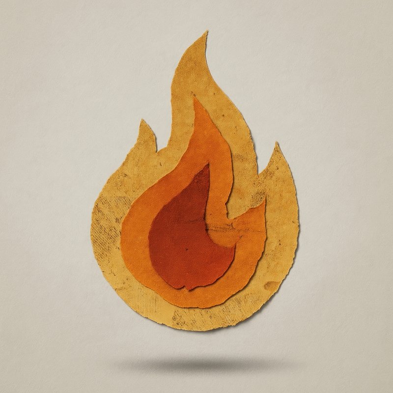 PNG Colorful paper flame illustration | Premium PNG - rawpixel