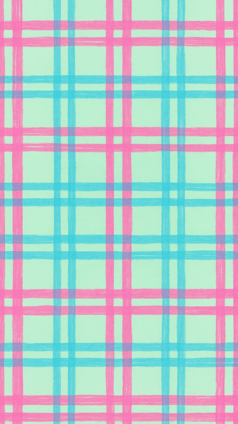 Vibrant plaid pattern wallpaper | Free Photo Illustration - rawpixel