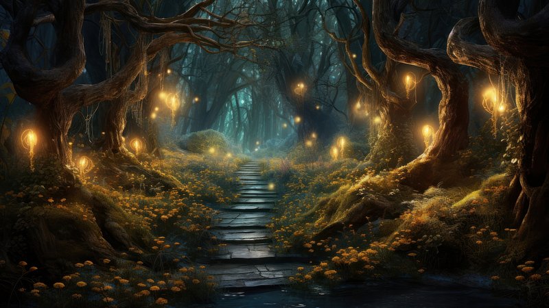 Enchanted Forest With Magical Creatures Fairy Images | Free Photos, PNG ...