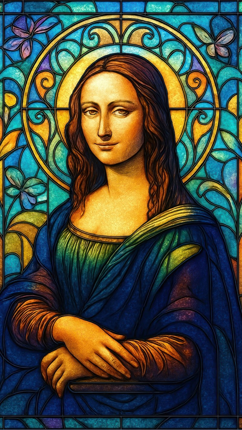 Stained Glass Wallpaper Black Patterns Person Images | Free Photos, PNG ...