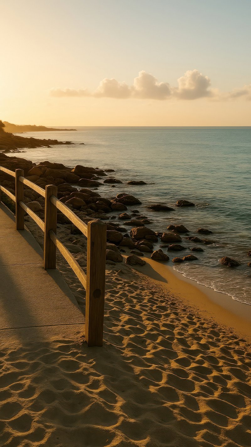 Beach And Fence Scenery Images | Free Photos, PNG Stickers, Wallpapers ...