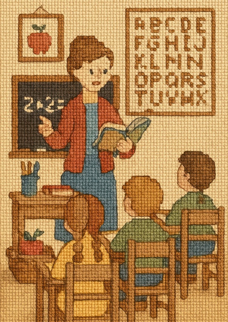 Vintage School Teacher Art Images | Free Photos, PNG Stickers ...