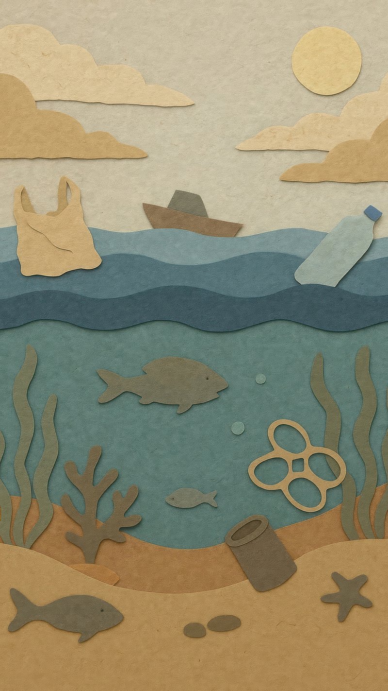 Underwater Sea Paper Fish Wallpaper Texture Images | Free Photos, PNG ...