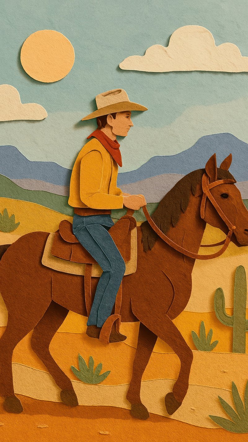Cowboy Landscape Art Texture Phone Wallpaper Images | Free Photos, PNG ...
