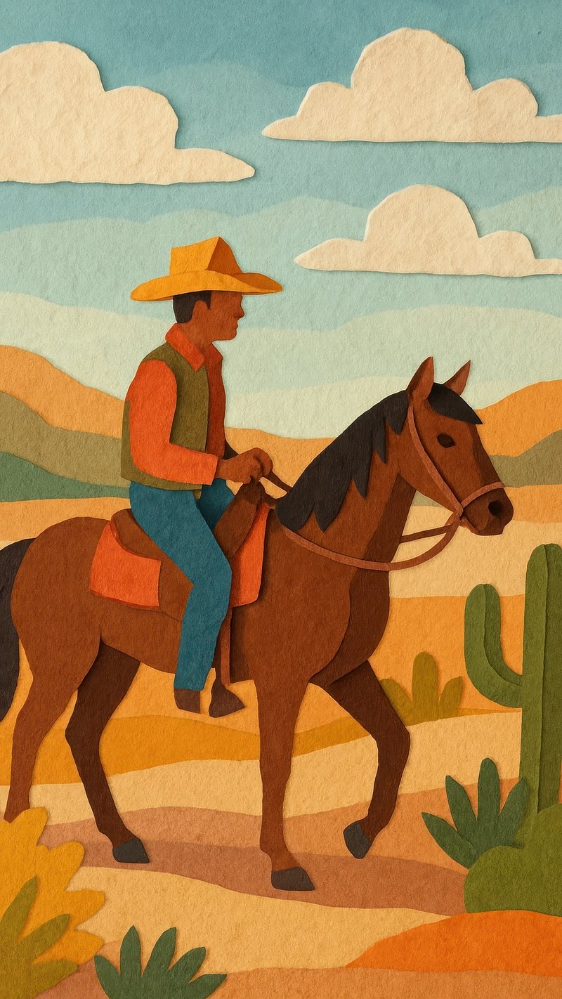 Cowboy Landscape Art Texture Iphone Wallpaper Images | Free Photos, PNG ...
