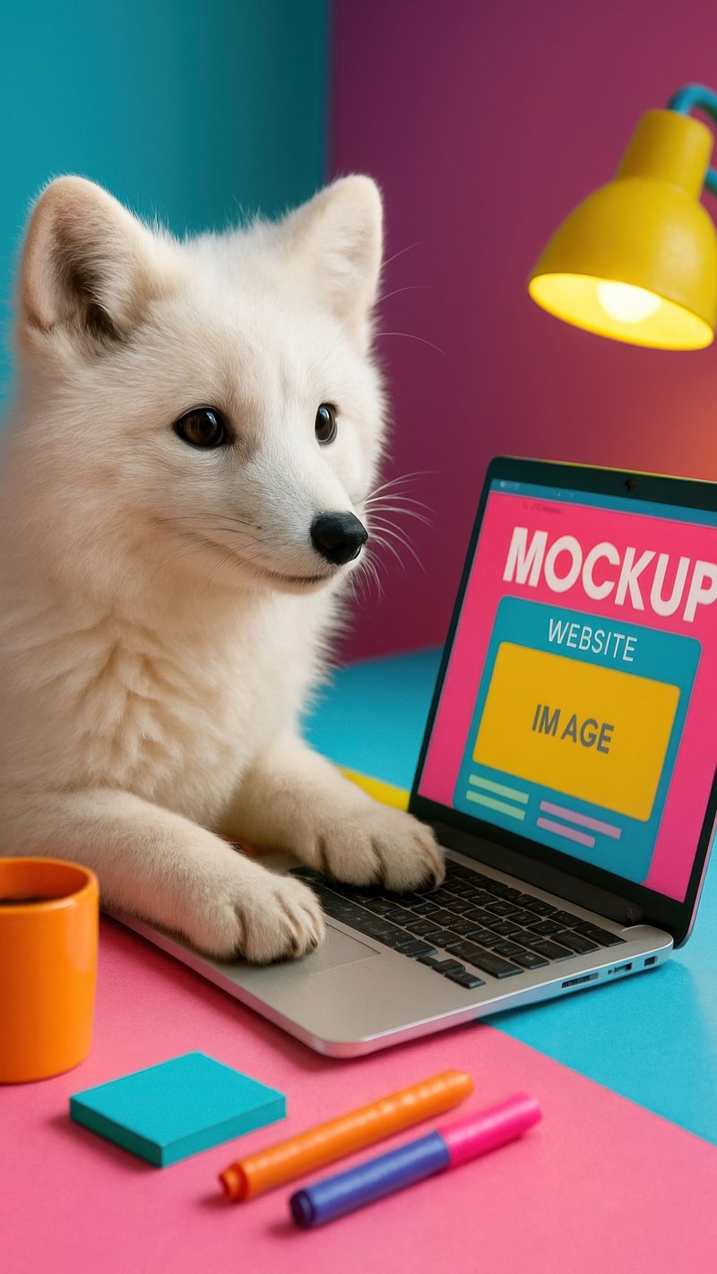 Wallpaper+computer+animals Light Mockup Images | Free Photos, PNG ...