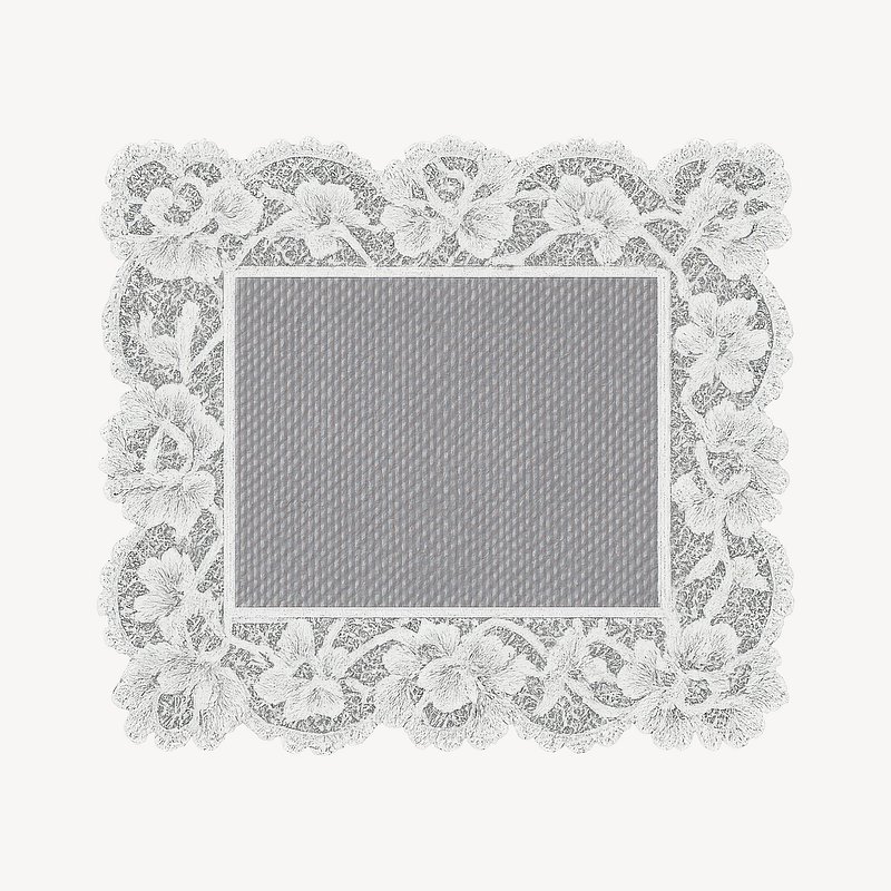 PNG Elegant floral lace frame | Free PNG - rawpixel